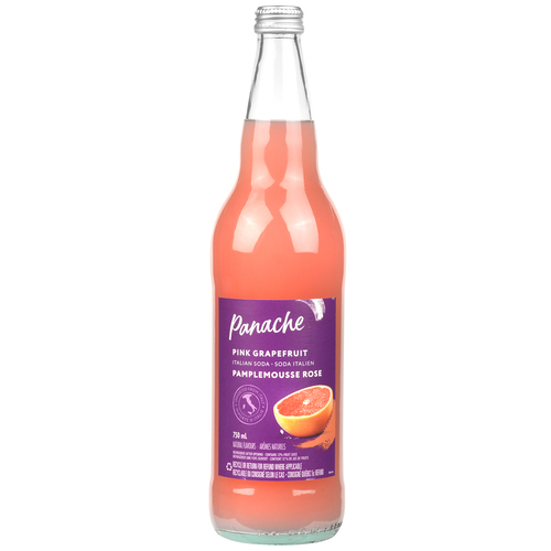 Italian Soda Pink Grapefruit 750 ml | Panache.ca